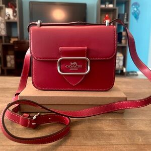 Coach | Bags | Coach Leather Morgan Square Crossbody Bag Purse Satchel ...